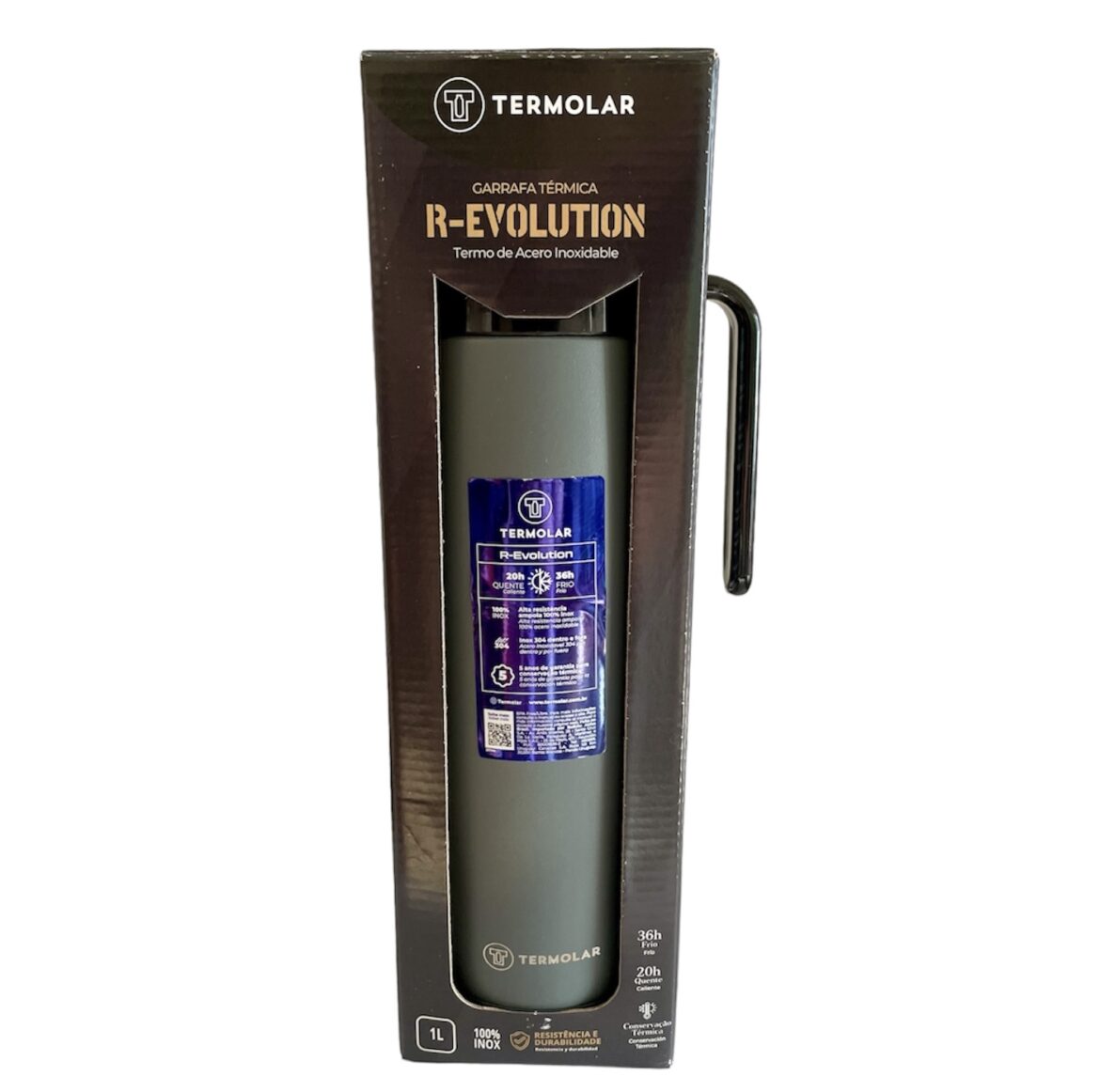 Termolar Revolution 1 Litro – grafito mate – MatínMateador